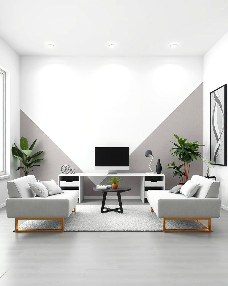25 Geometric Accent Wall Ideas for Modern Interiors