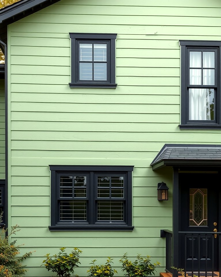 25 Green House Exterior With Black Trim Ideas