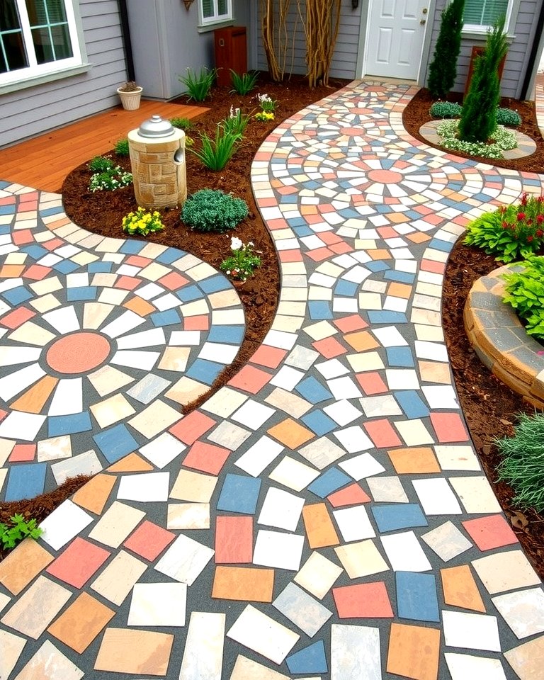 25 Concrete Paver Walkway Ideas for Durable Design