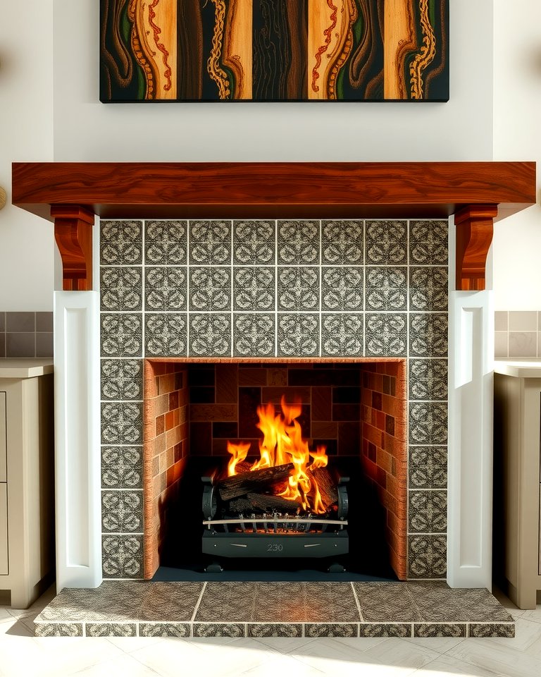 25 Farmhouse Fireplace Tile Ideas for a Rustic Look