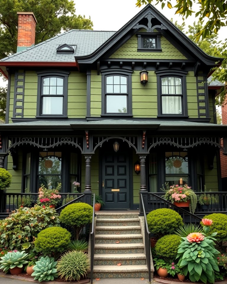 25 Green Victorian House Colors for Historic Charm