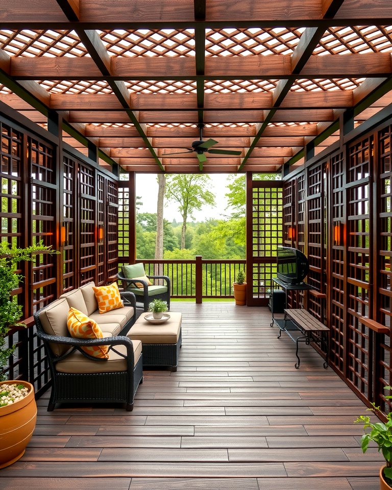 25 Innovative Deck Lattice Ideas to Enhance Outdoor Spaces