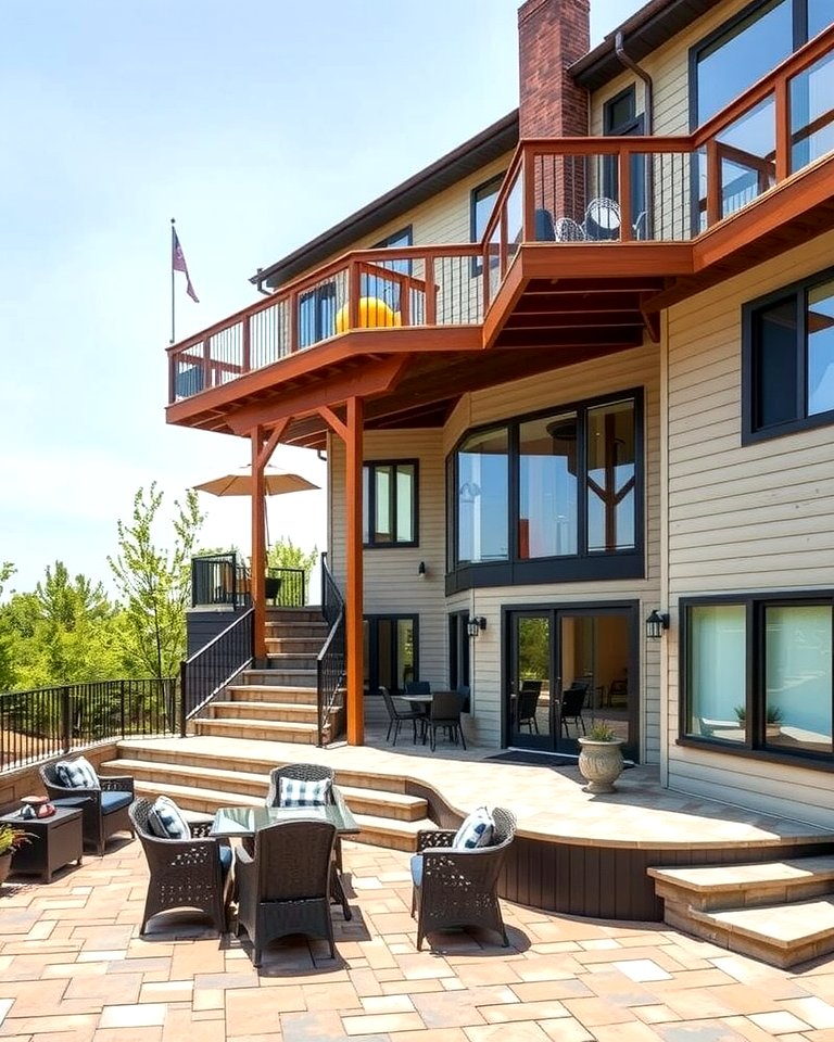 25 Deck and Patio Combination Ideas for a Versatile Outdoor Space