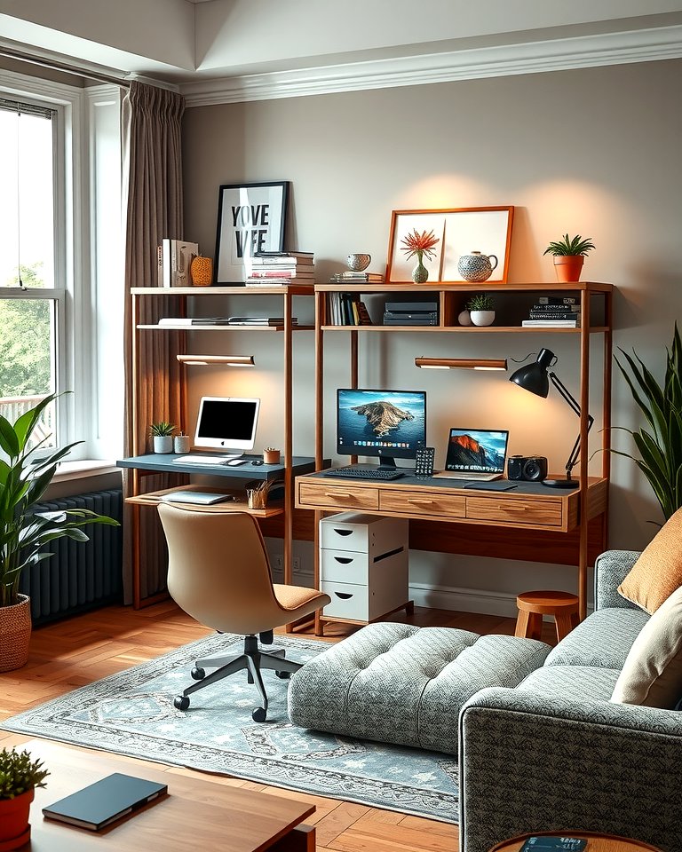 25 Desk in Living Room Ideas for Functional Spaces
