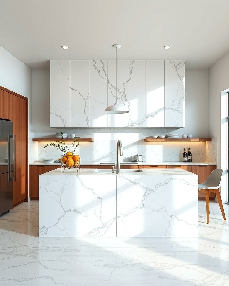25 Marble Kitchen Island Ideas for a Stunning Centerpiece