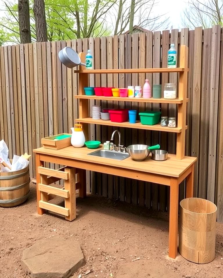 20 Mud Kitchen Ideas for Outdoor Fun with Kids
