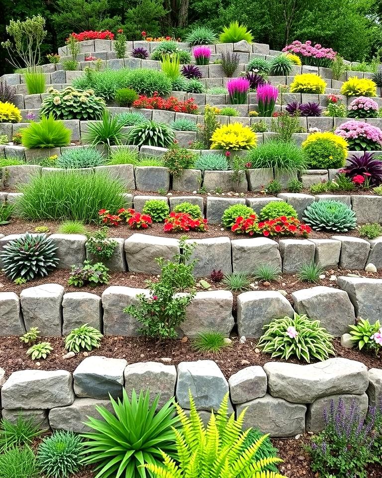 20 Hillside Terraced Garden Ideas for a Stunning Landscape