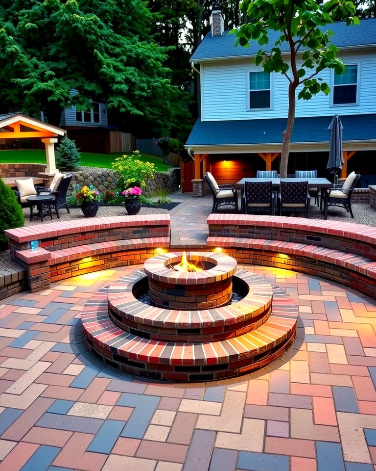 25 Creative Brick Fire Pit Ideas for Your Backyard