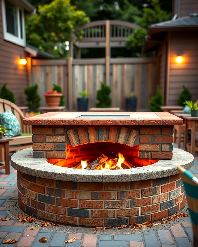 25 Creative Brick Fire Pit Ideas for Your Backyard