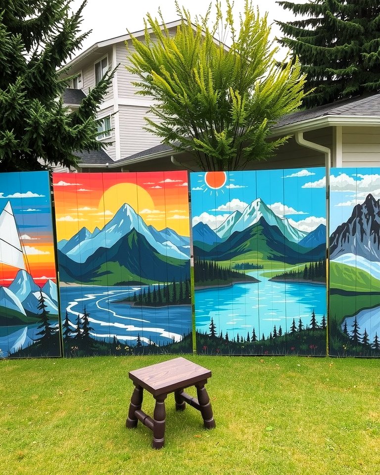 25 Fence Painting Ideas to Refresh Your Outdoor Space