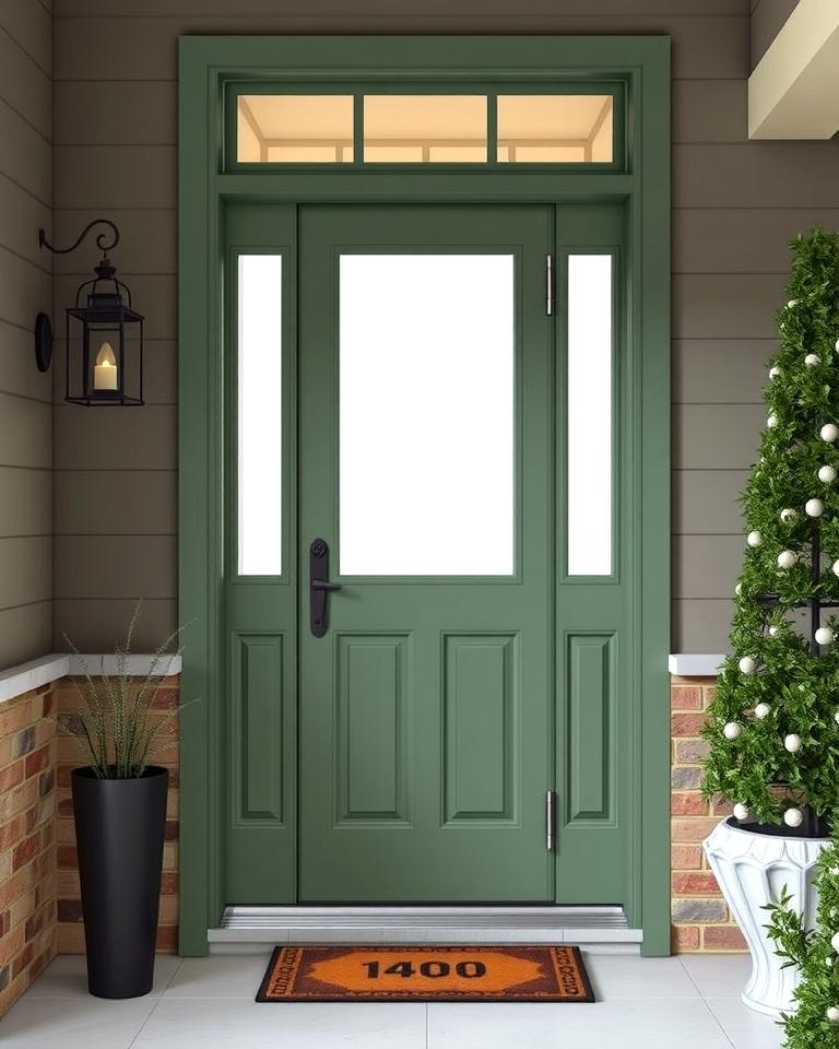 20 Stunning Dark Green Front Door Ideas for Curb Appeal