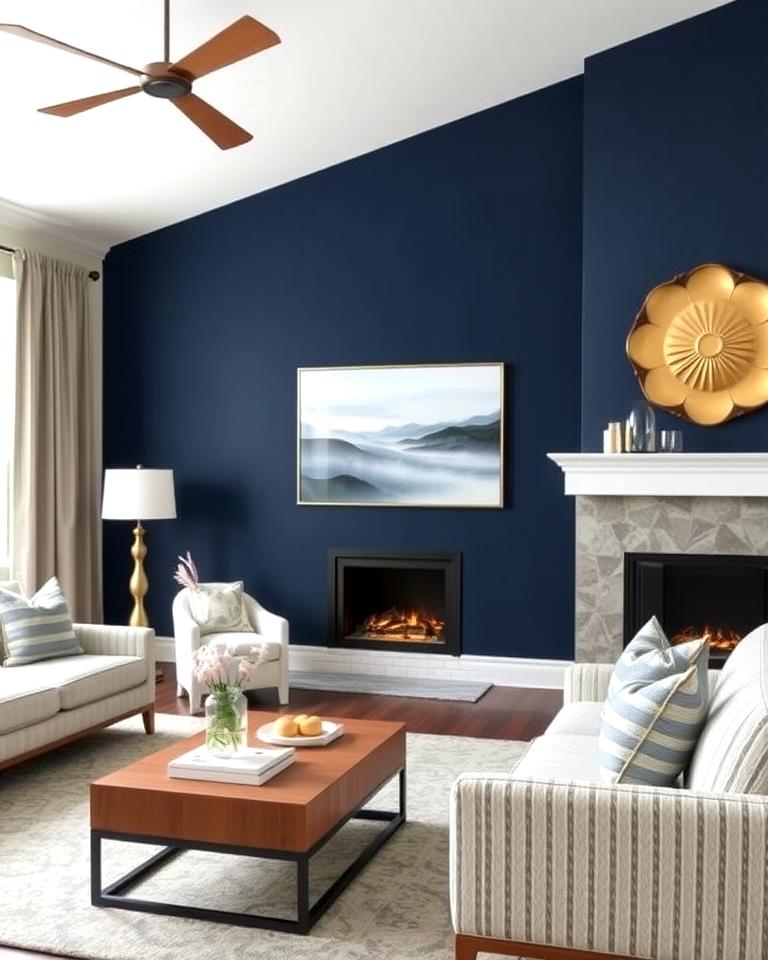20 Navy Living Room Ideas for a Bold Statement