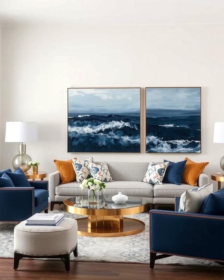 20 Navy Living Room Ideas for a Bold Statement