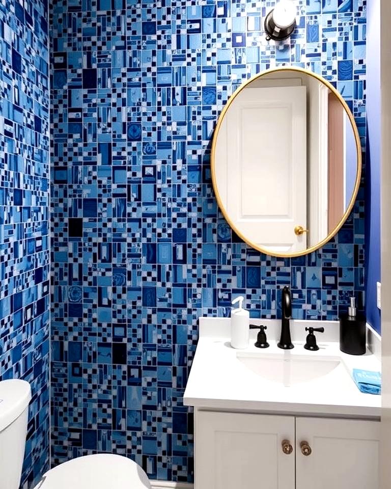 20 Navy Blue Powder Room Ideas for a Chic Look