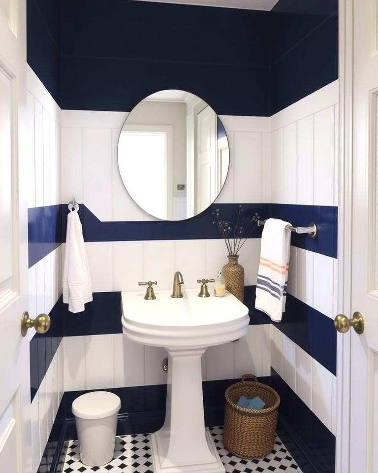 20 Navy Blue Powder Room Ideas for a Chic Look