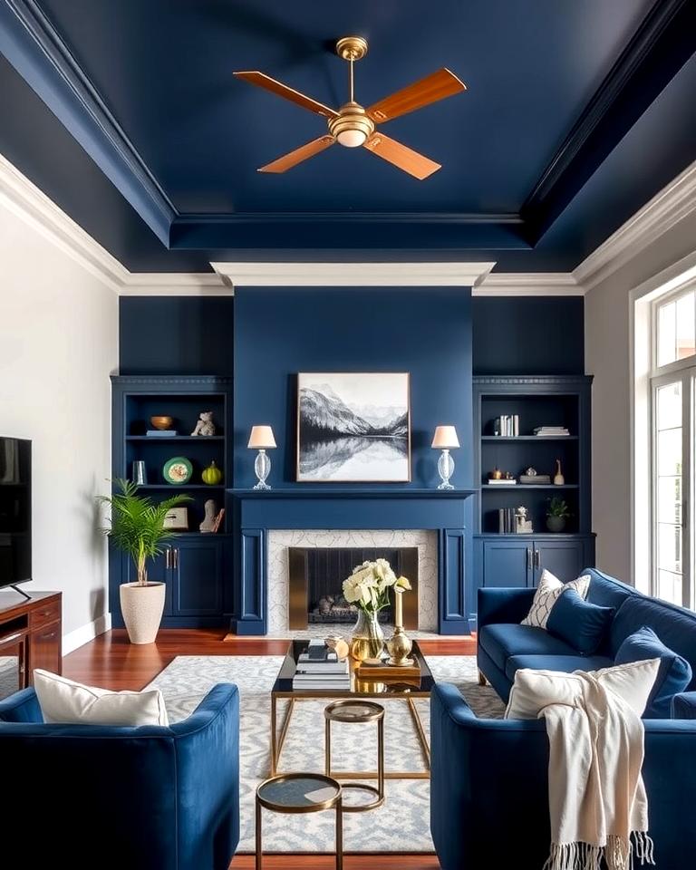 20 Navy Living Room Ideas for a Bold Statement