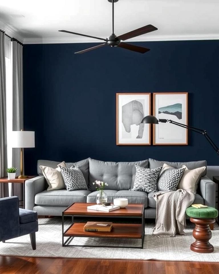 20 Navy Living Room Ideas for a Bold Statement