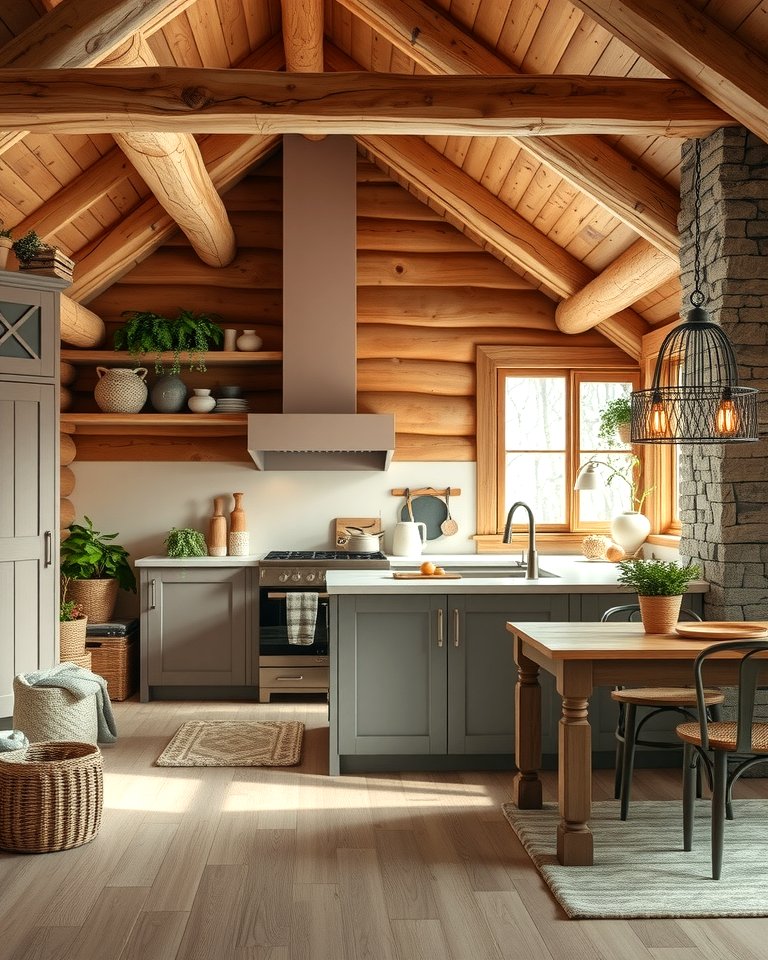 25 Log Cabin Kitchen Design Ideas for a Rustic Look