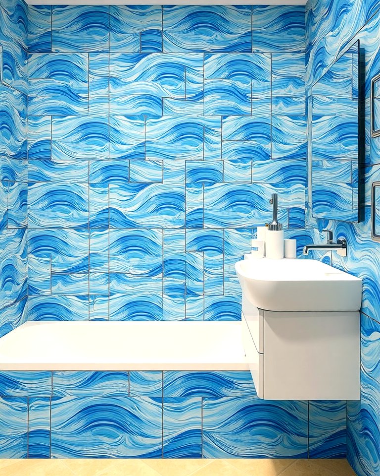 25 Stunning Blue Tile Bathroom Ideas for a Fresh Look
