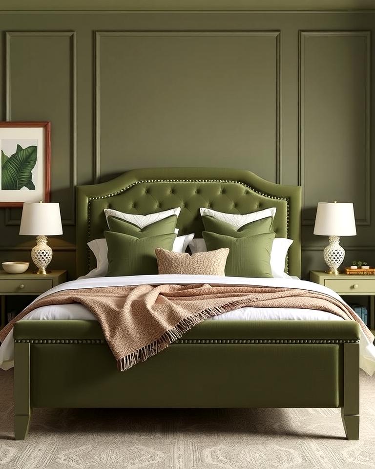 20 Olive Green Room Ideas for a Calming Atmosphere