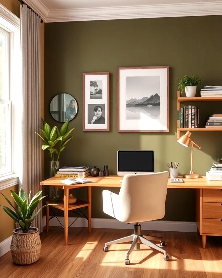 20 Olive Green Accent Wall Ideas for a Bold Statement
