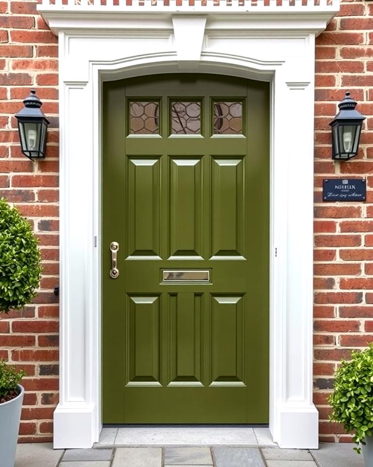 20 Olive Green Front Door Ideas for a Bold Statement