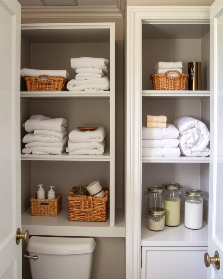 25 Bathroom Closet Ideas to Maximize Storage and Style