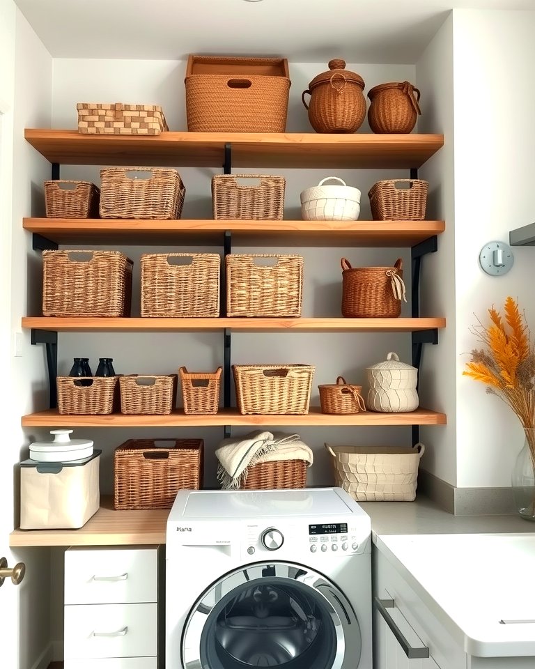 25 Creative Laundry Room Shelving Ideas for Organization