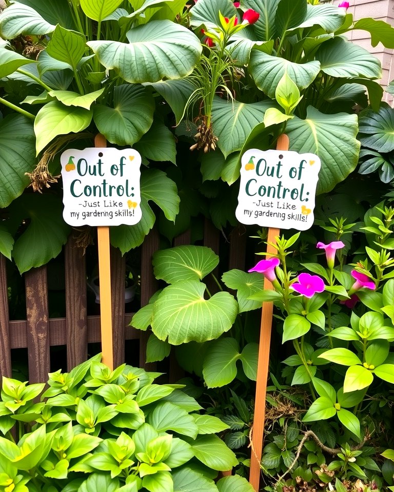 25 Funny Garden Sign Ideas to Add Humor to Your Yard