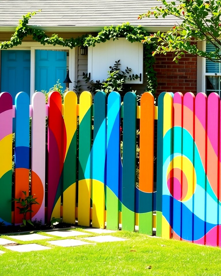 25 Fence Art Ideas to Add Personality to Your Yard