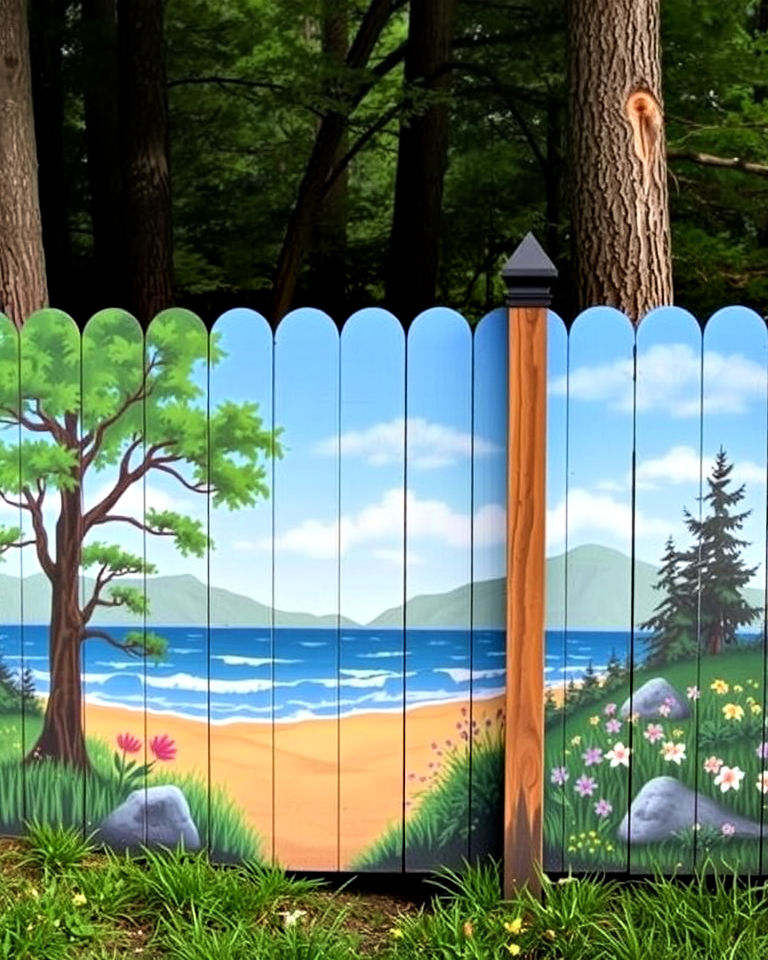 25 Fence Painting Ideas to Refresh Your Outdoor Space