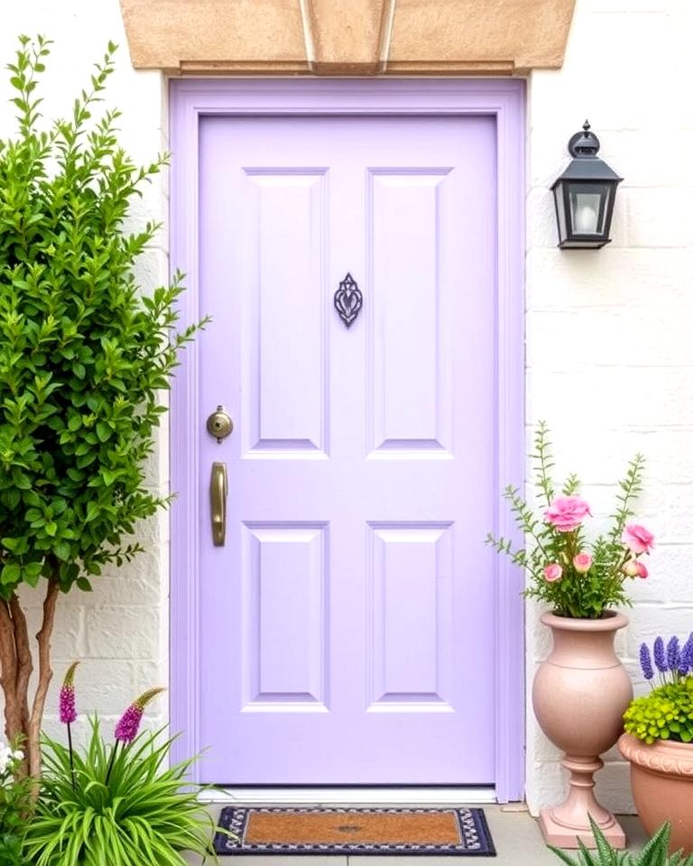 20 Lavender Front Door Ideas for a Welcoming Entrance