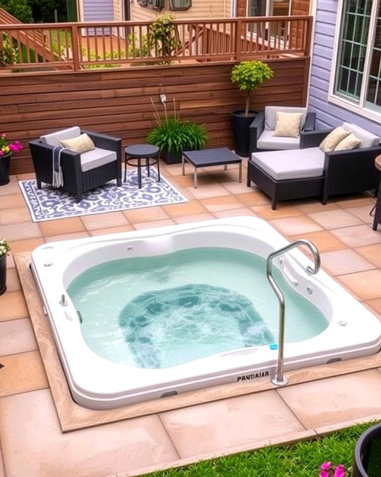 20 Sunken Hot Tub Ideas for Relaxing Outdoor Spaces