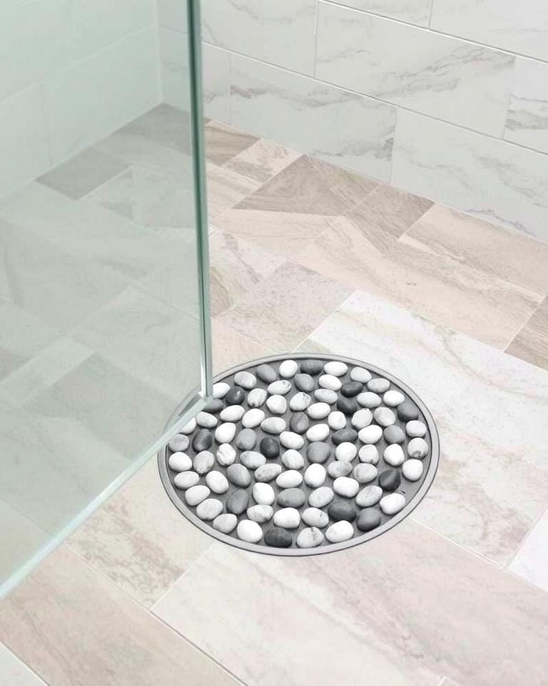 20 Pebble Tile Bathroom Ideas for a Natural Look