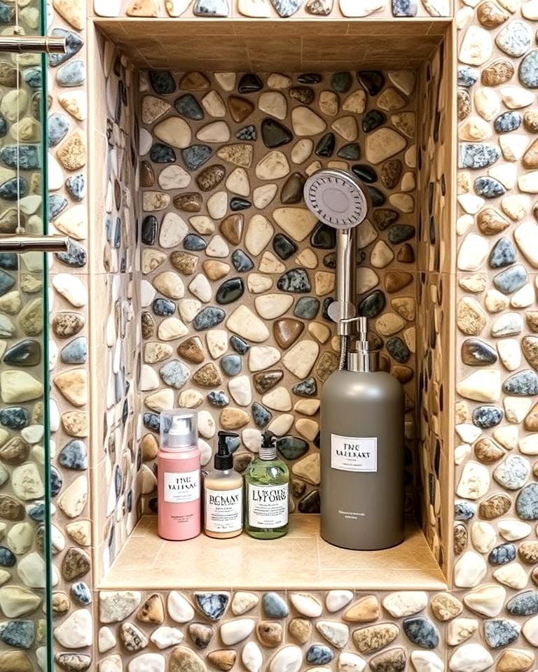 20 Pebble Tile Bathroom Ideas for a Natural Look