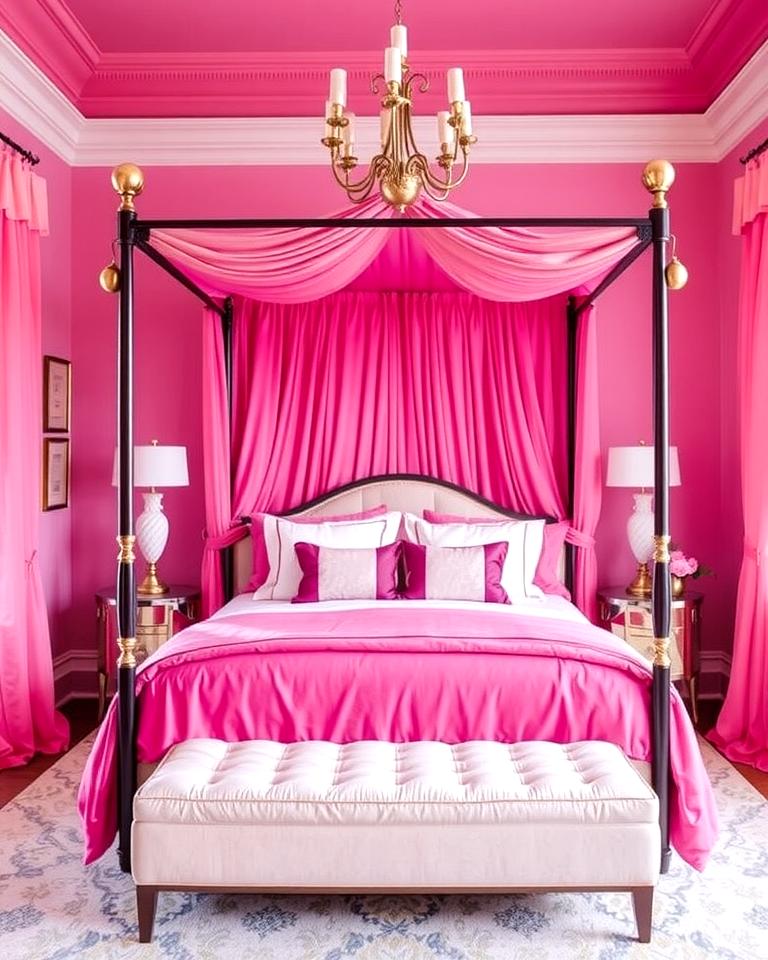 20 Hot Pink Bedroom Ideas for Vibrant Spaces