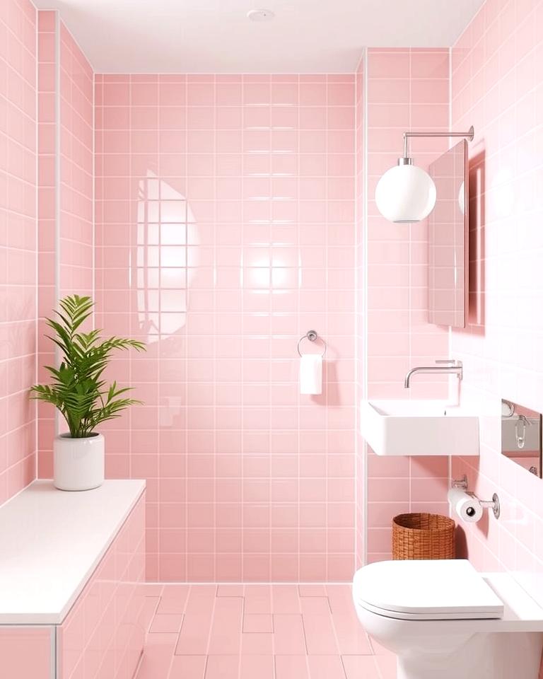 20 Pink Tile Bathroom Ideas for a Vibrant Look