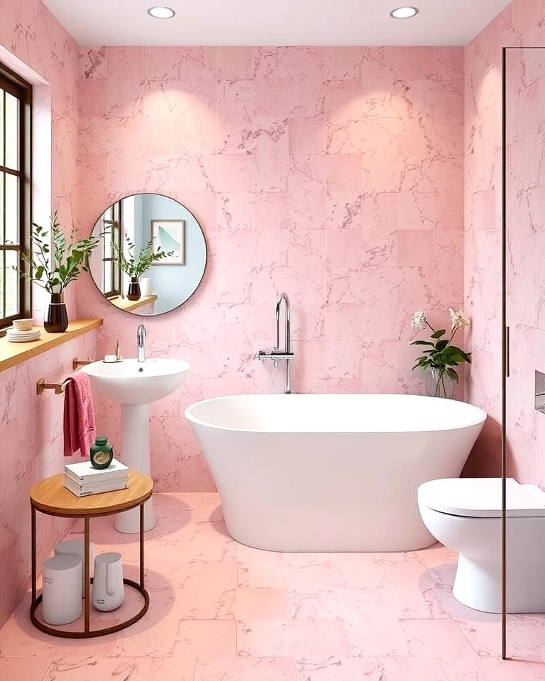 20 Pink Tile Bathroom Ideas for a Vibrant Look