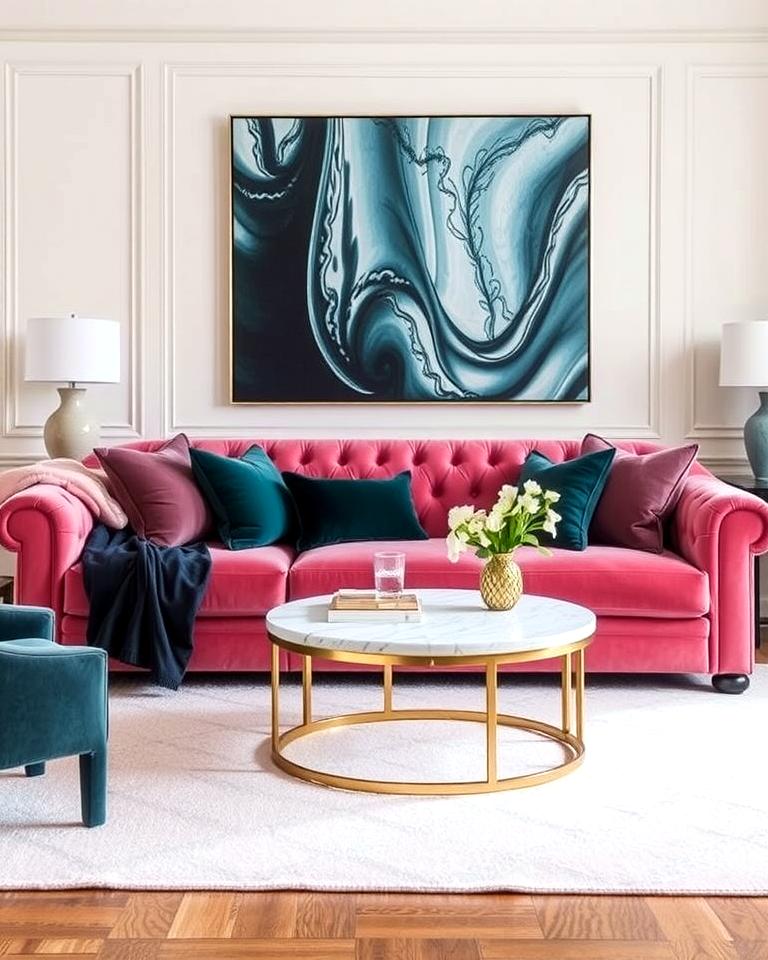 20 Pink Couch Living Room Ideas for a Bold Statement