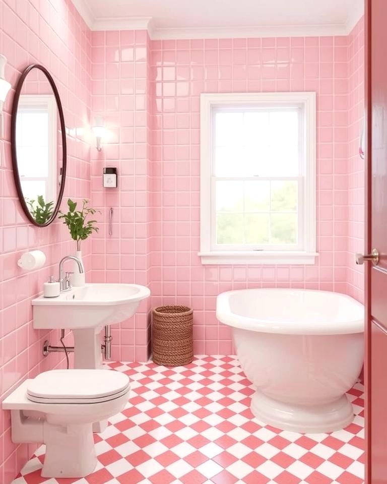20 Pink Tile Bathroom Ideas for a Vibrant Look