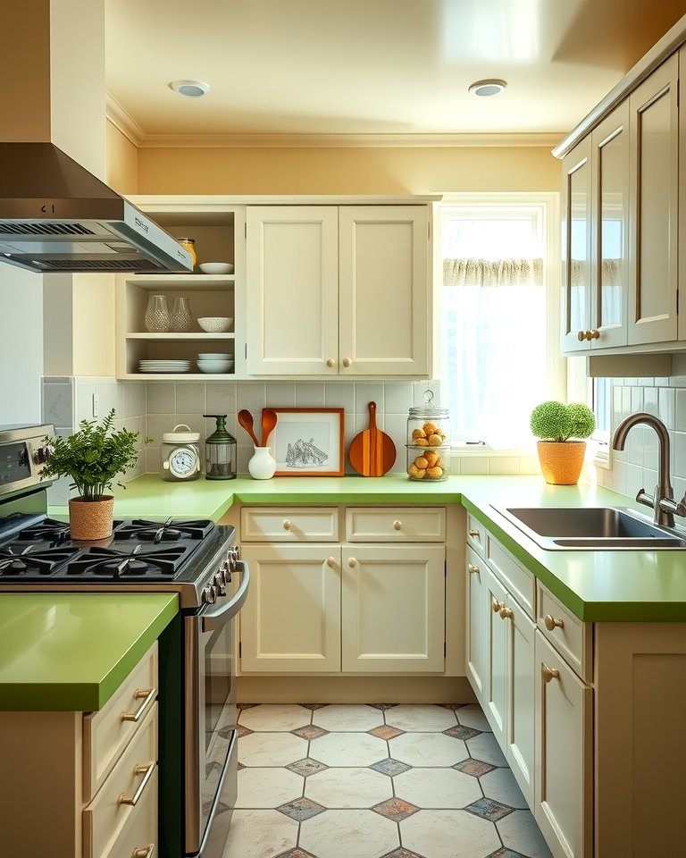 25 Kitchen With Green Countertops Ideas for Freshness