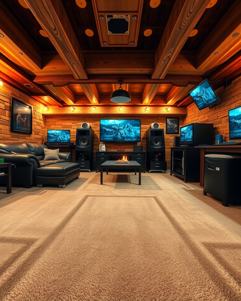 25 Man Cave Flooring Ideas for a Masculine Retreat