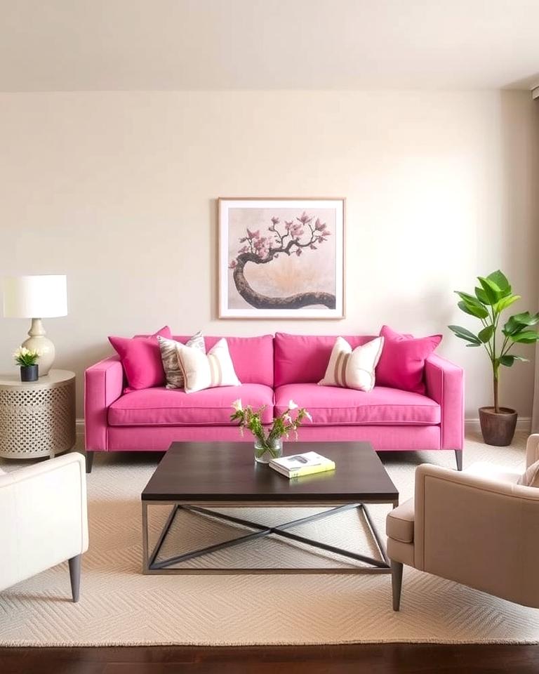 20 Pink Couch Living Room Ideas for a Bold Statement