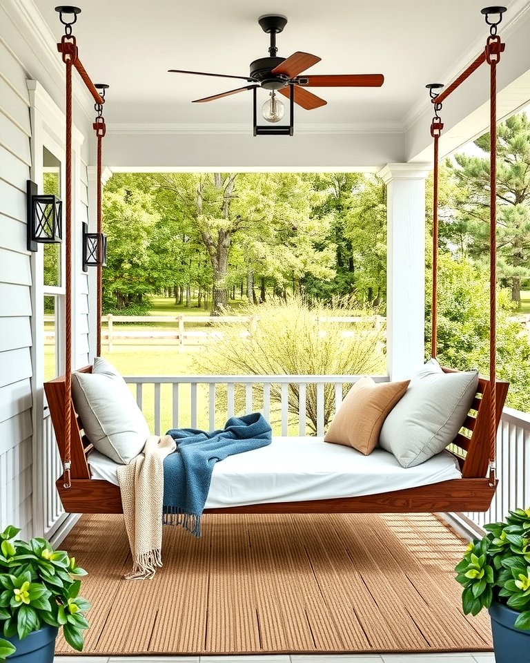 25 Farmhouse Porch Ideas for a Cozy Outdoor Retreat