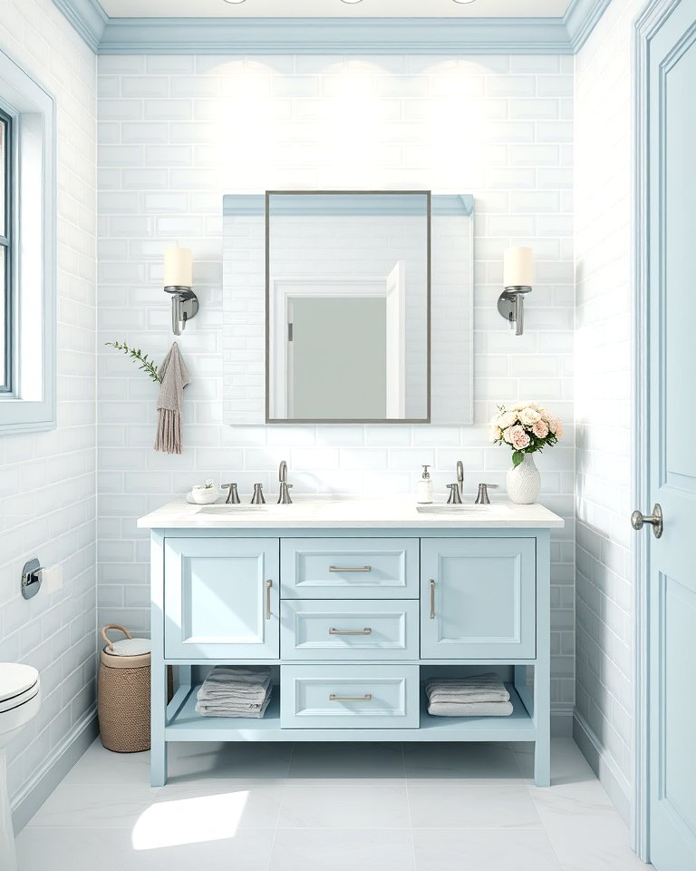 25 Stunning Blue Bathroom Vanity Ideas