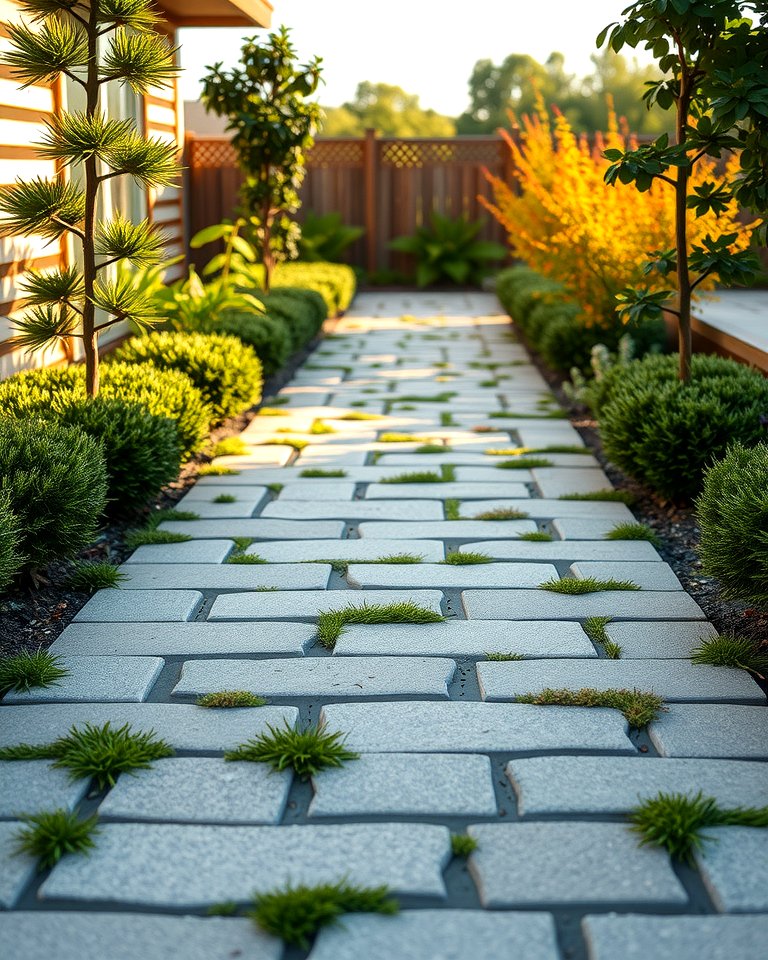 25 Concrete Paver Walkway Ideas for Durable Design