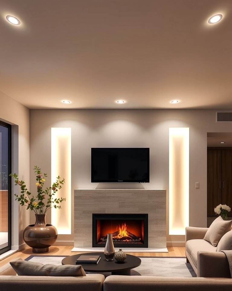 25 Fireplace Lighting Ideas to Create a Warm and Inviting Ambiance