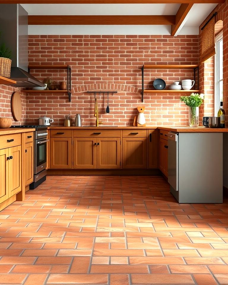 20 Red Brick Kitchen Ideas for a Rustic Charm