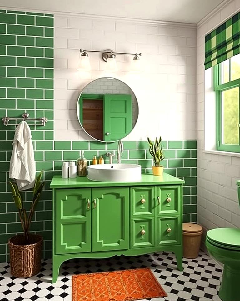 20 Bathroom With Green Vanity Ideas for a Fresh Look