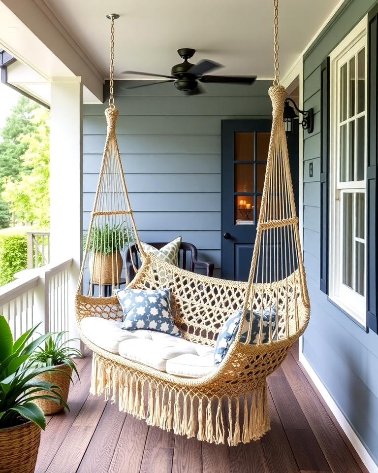 20 Front Porch Swing Ideas for a Cozy and Inviting Entrance